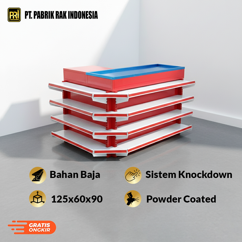 Jual Meja Kasir Shelving Baja Anti Karat Super Kuat Counter Kasir ...