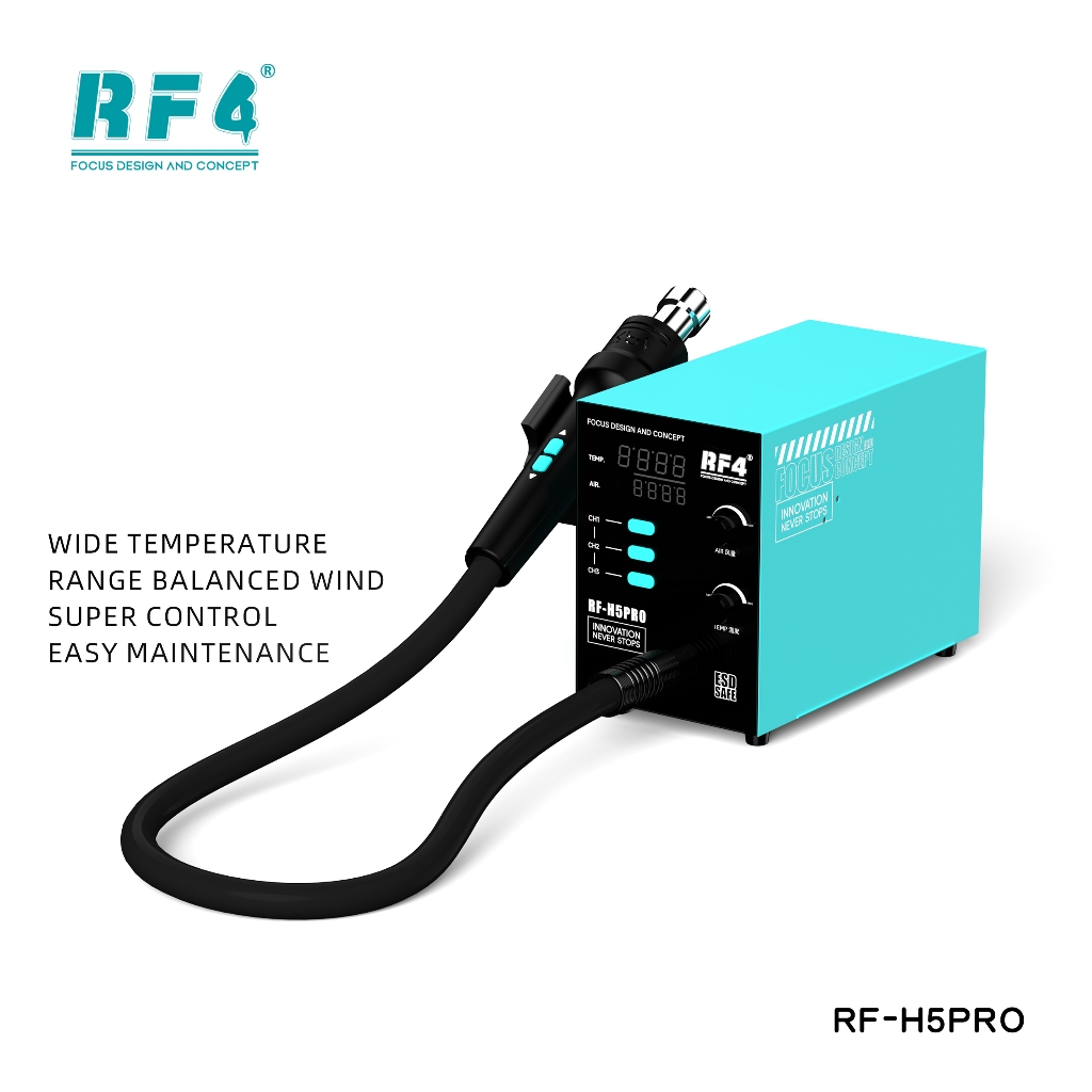 Jual RF4 RF-H5PRO Blower Solder uap Hot air gun Heat Gun Hot Gun BGA Rework Pengangkat IC Blower ...
