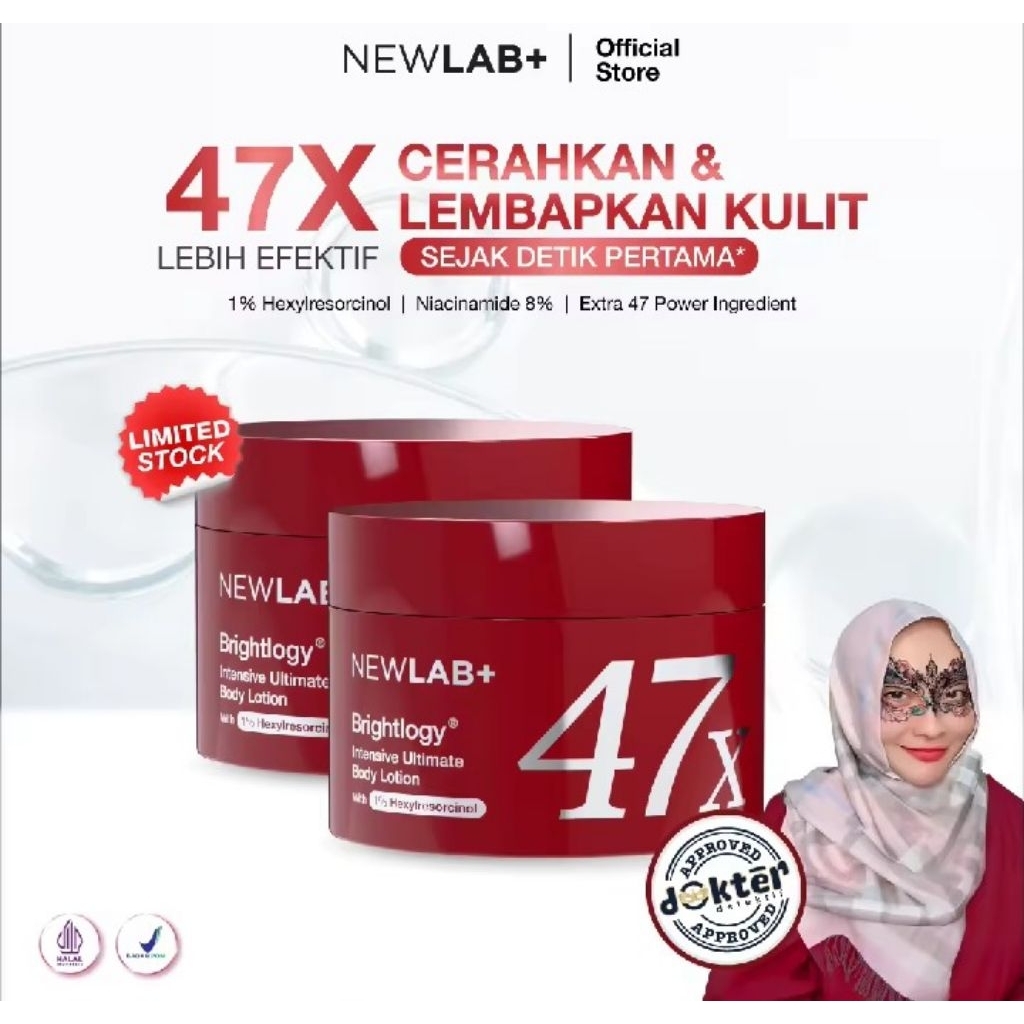 Jual NEWLAB Brightlogy Body Lotion With 1% Hexyl | Shopee Indonesia