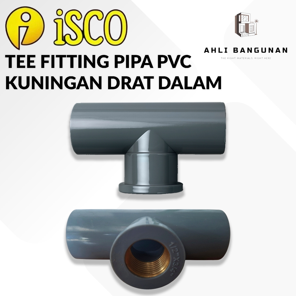 Jual ISCO Tee Fitting Pipa / Sambungan Pipa PVC Drat Dalam Kuningan | Shopee Indonesia
