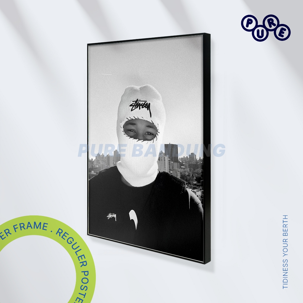 Jual Pure Bandung - STUSSY BALACLAVA Bingkai Frame Dekorasi Dinding ...