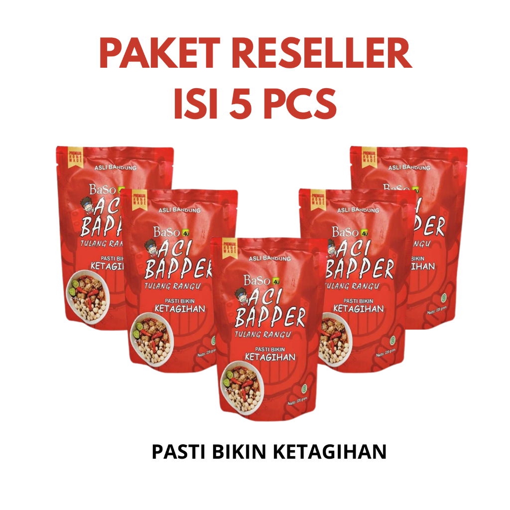 Jual BUNDLING PAKET RESELLER BASO ACI BAPPER ORIGINAL ISI 5 PCS LEBIH ...