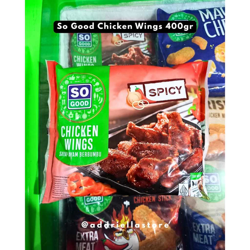Jual Frozenfood SO GOOD Chicken Spicy Wings 400gr (PAKET INSTAN ORDER ...