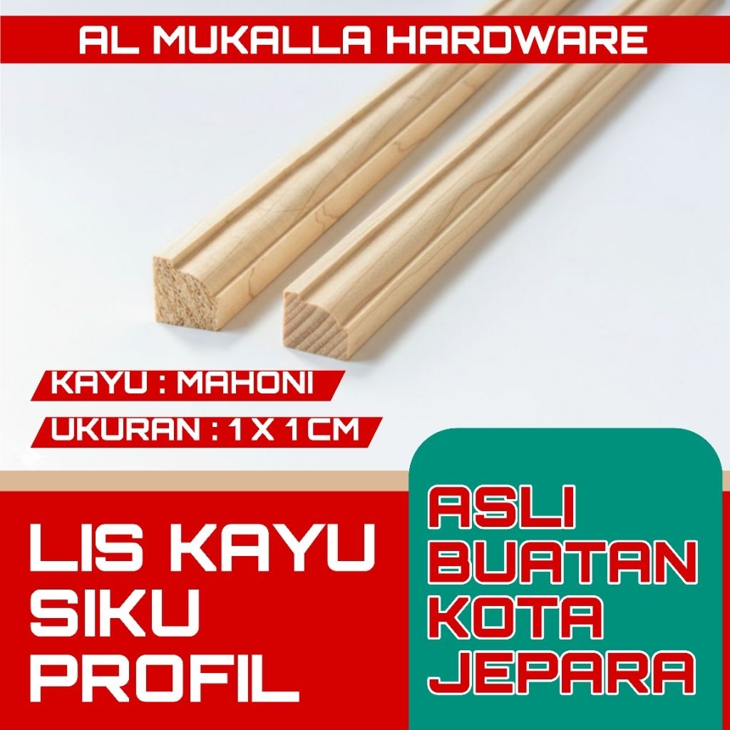 Jual Lis Kayu Siku Profil 1 x 1 CM | List Sudut Kayu Finishing Sudut ...