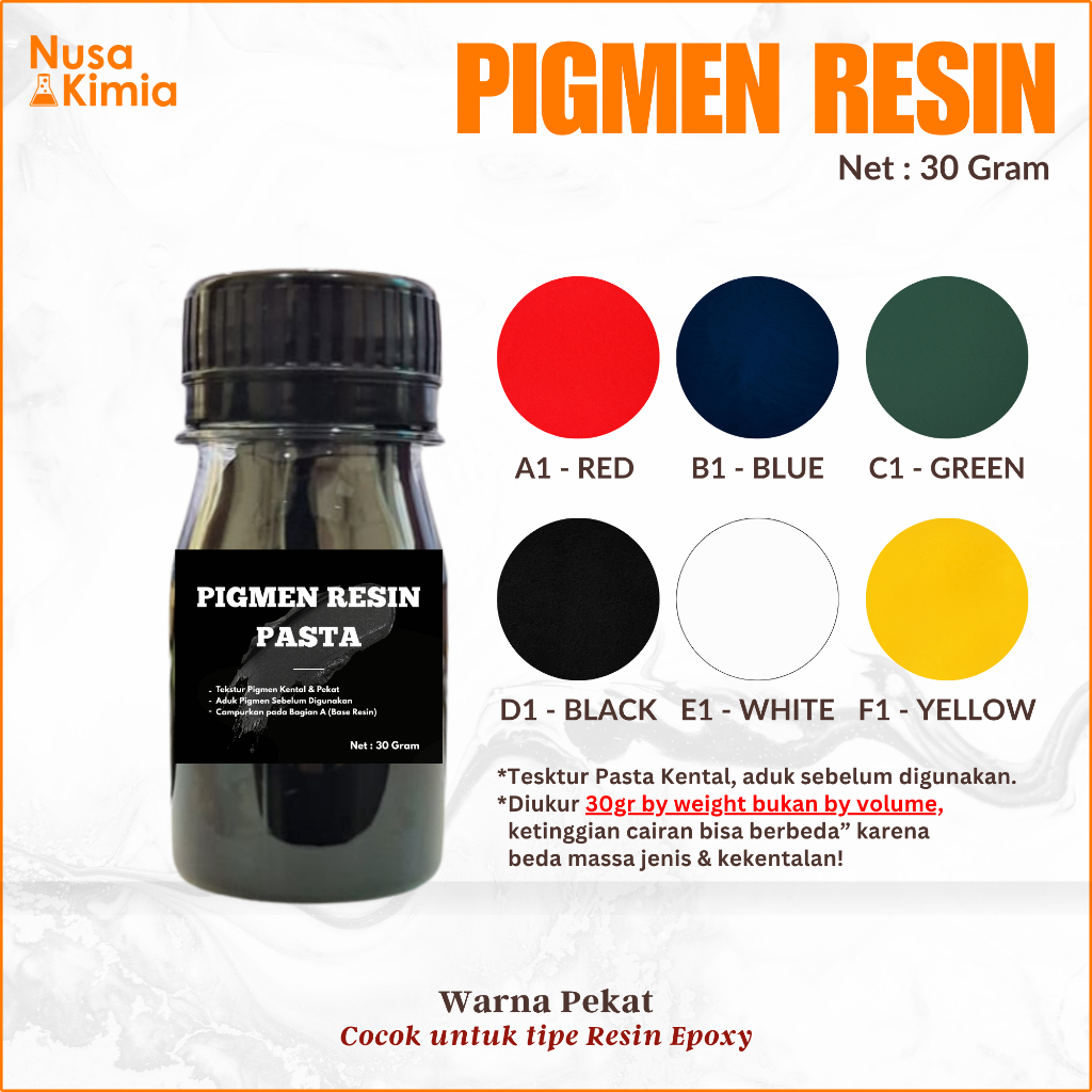Jual Pigmen Warna Resin 30 Gram - Tipe Pigmen Pasta - Warna Pekat ...