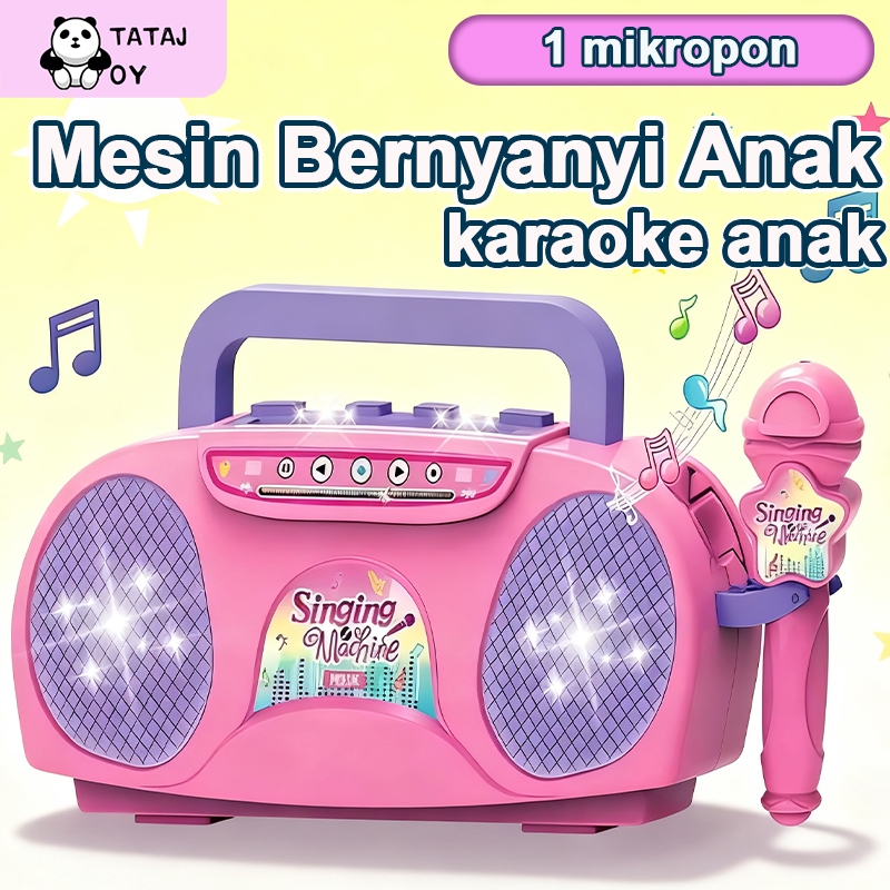 Jual Tatajoy Mainan Anak Mic Karaoke/Singing Machine Little Singer ...