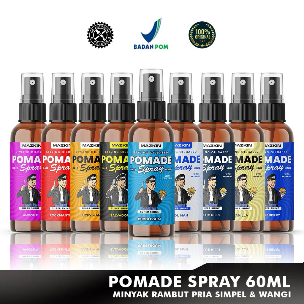 Jual POMADE SPRAY MAZKIN | HAIR POMADE SEMPROT | MAZKIN POMADE 60ml ...