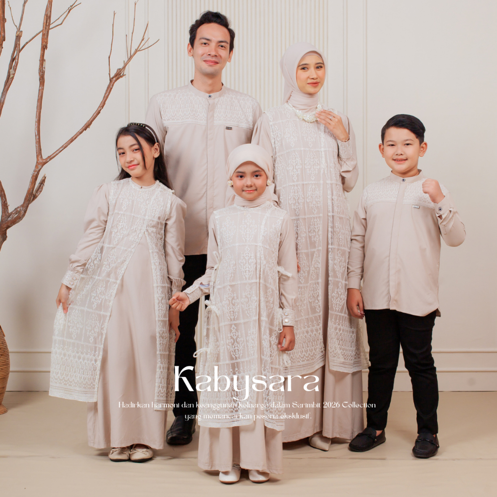 Jual Sarimbit Studio - Sarimbit Keluarga Kabsyara ( Beige ) Baju couple ...