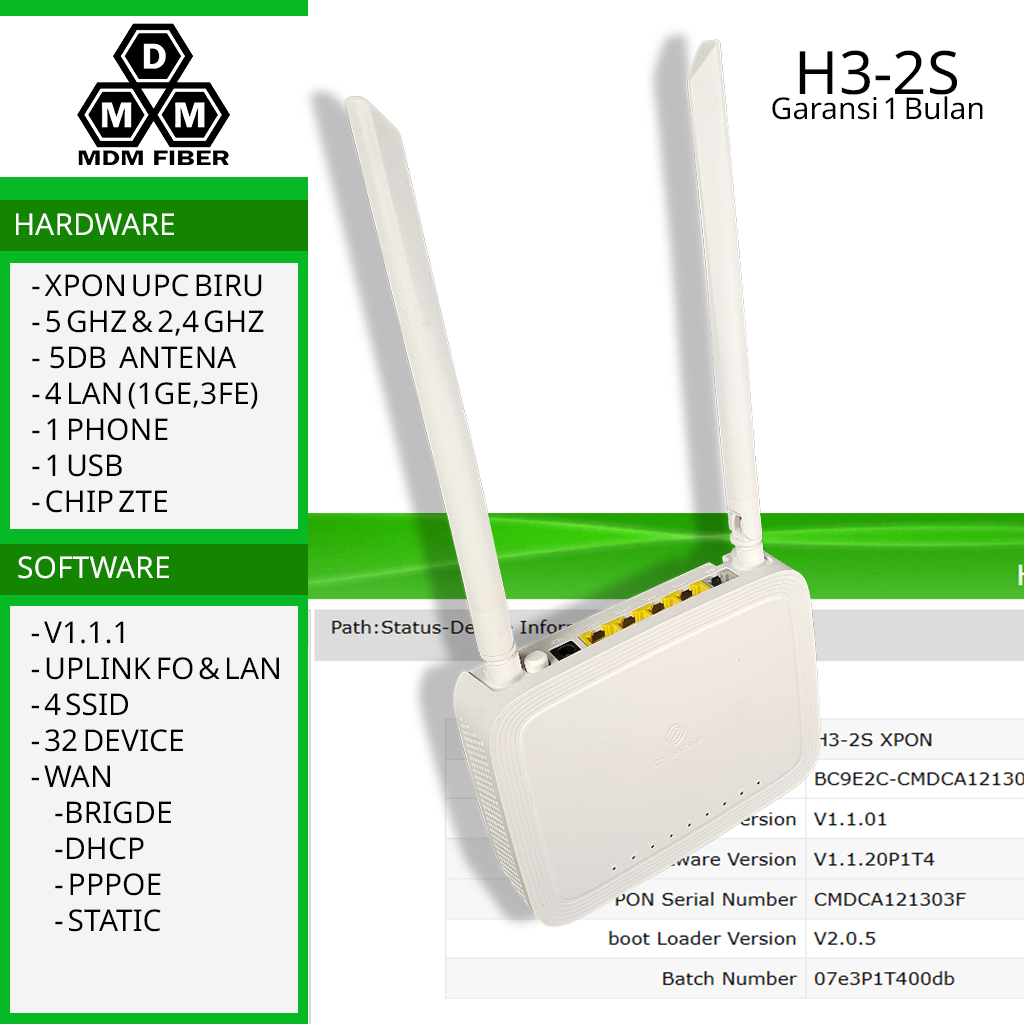 Jual H32S M32X Xpon H3-2S Dual Band Ont Router Fiber Optik | Shopee ...