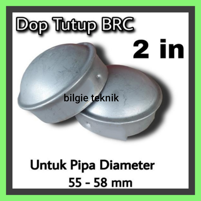 Jual Tutup Dop Pagar tiang BRC 2 Inch Topi Tiang Pipa Galvanis dua in ...