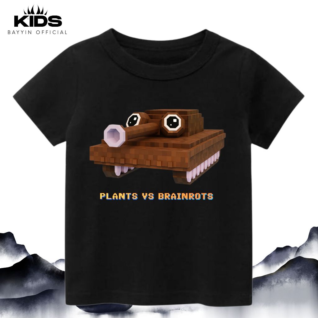 Jual Kids Bayin Official ROBLOX PLANTS VS BRAINROTS 3 T-Shirt Anak ...