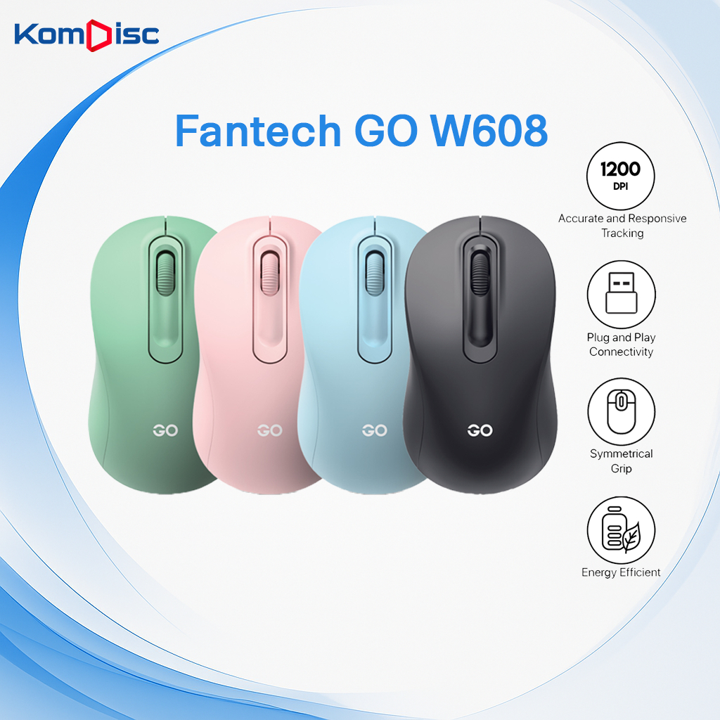 Jual Fantech Go W608 Office Wireless Mouse | Shopee Indonesia