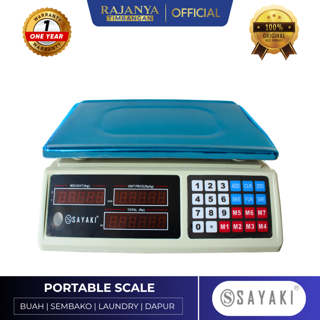 Jual Timbangan Digital 40KG Sayaki ACS A Double Display | Shopee Indonesia
