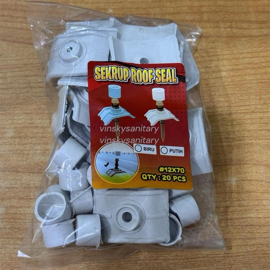 Jual Tutup Baut Roofing Putih 20 Set Per Pack / Alderon Roof Seal Atas ...