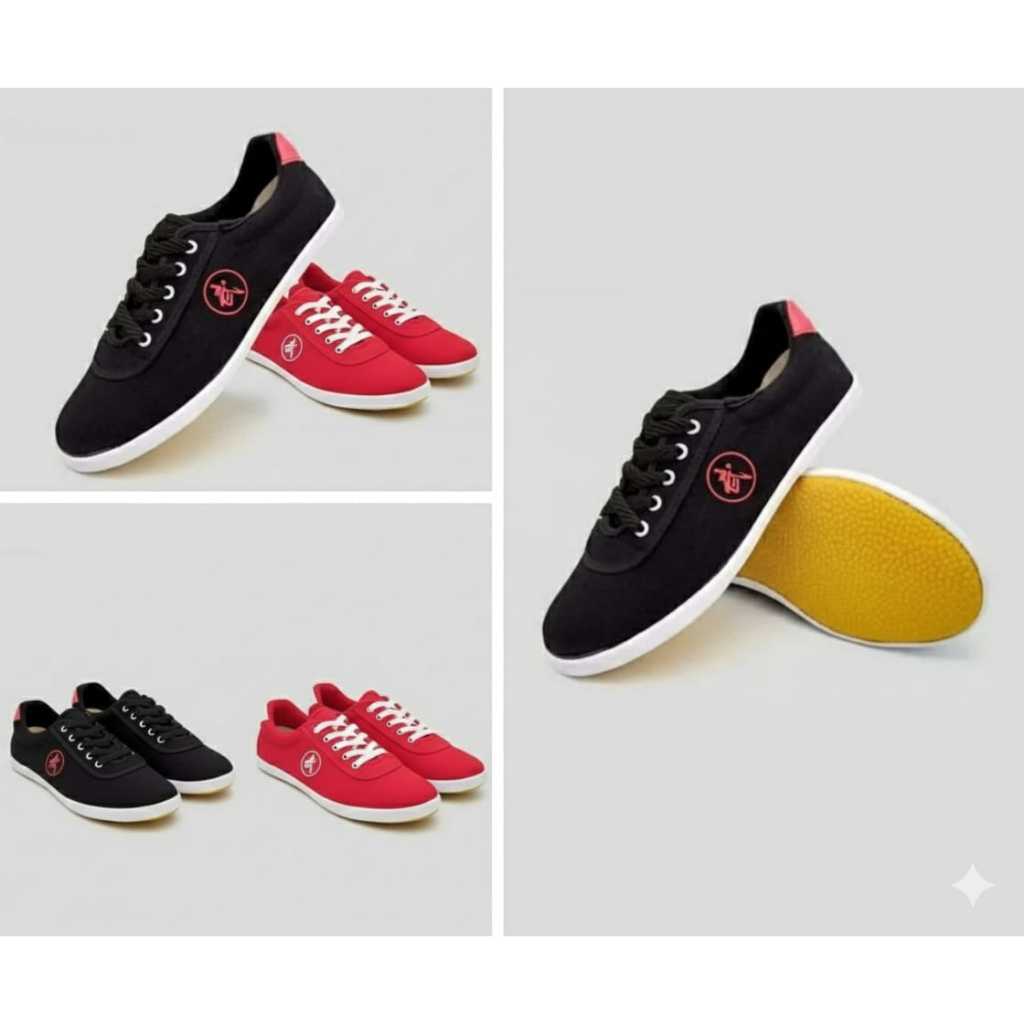 Jual Sepatu Wushu, Sepatu Olah Raga warna Merah dan hitam | Shopee ...