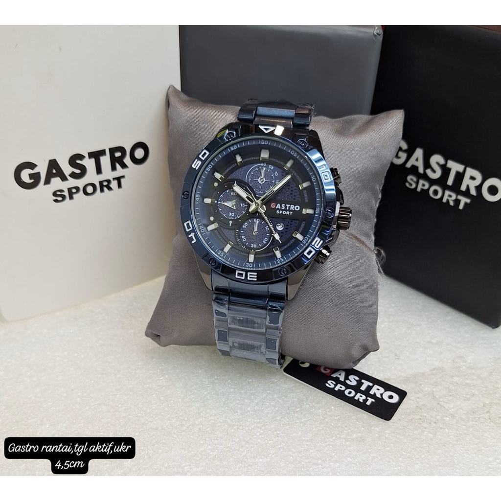 Jual Jam Tangan Pria Gastro Tanggal Aktif Stainless Steel | Shopee ...