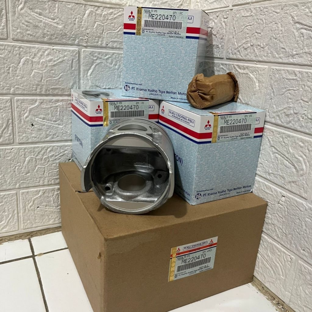Jual PISTON ASSY CANTER PS125 ASLI ME220470 STD (1SET) 4PCS | Shopee ...
