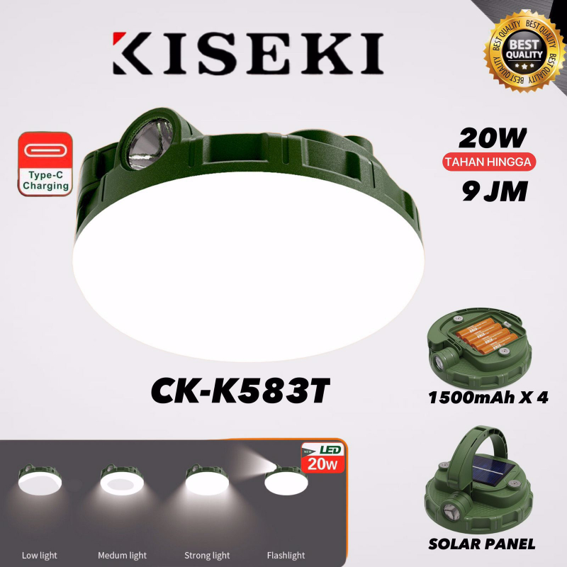 Jual Kiseki Portable Emergency Light CK-K583T / CK-K381T Lampu ...