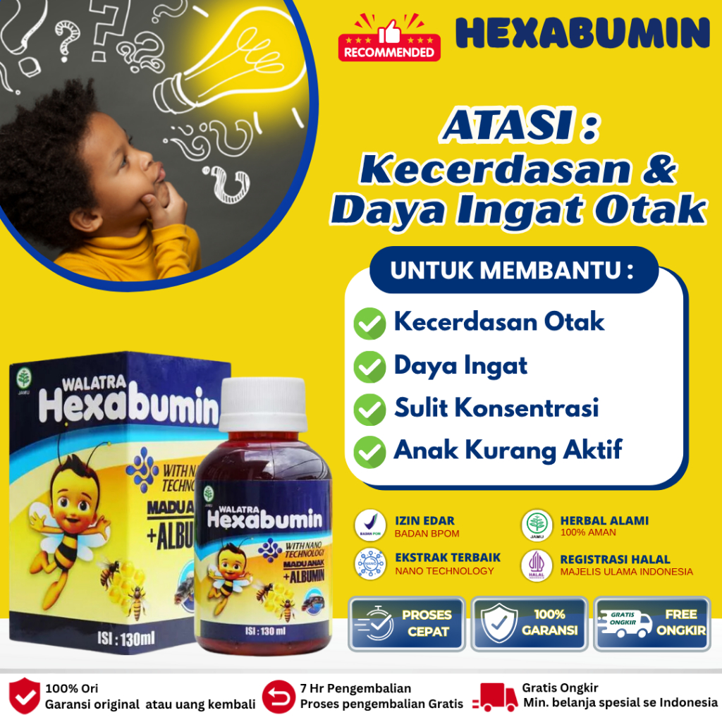 Jual Hexabumin - Obat kecerdasan dan vitamin otak Anak Agar Cerdas ...