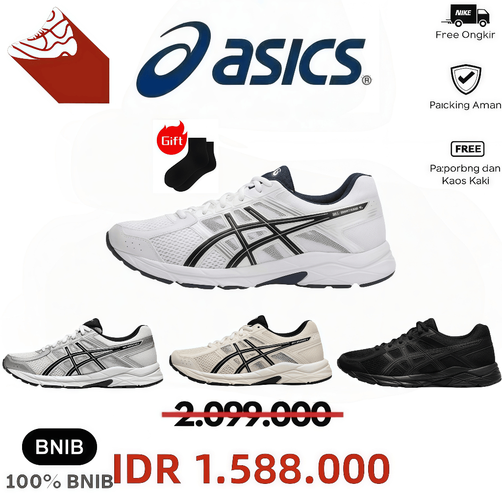 Jual COD Sepatu Santai ASICS Gel-Contend 4 - Cocok Pria & Wanita ...