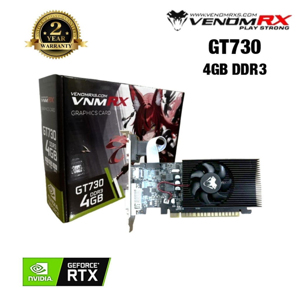 Jual VGA VENOMRX GeForce GT 730 4GB GDDR3 128BIT | Shopee Indonesia