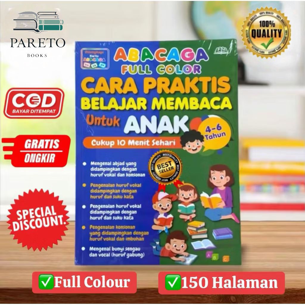 Jual ABACAGA ORIGINAL FULL COLOR - Buku Untuk Anak 4-6 Tahun, Cara ...