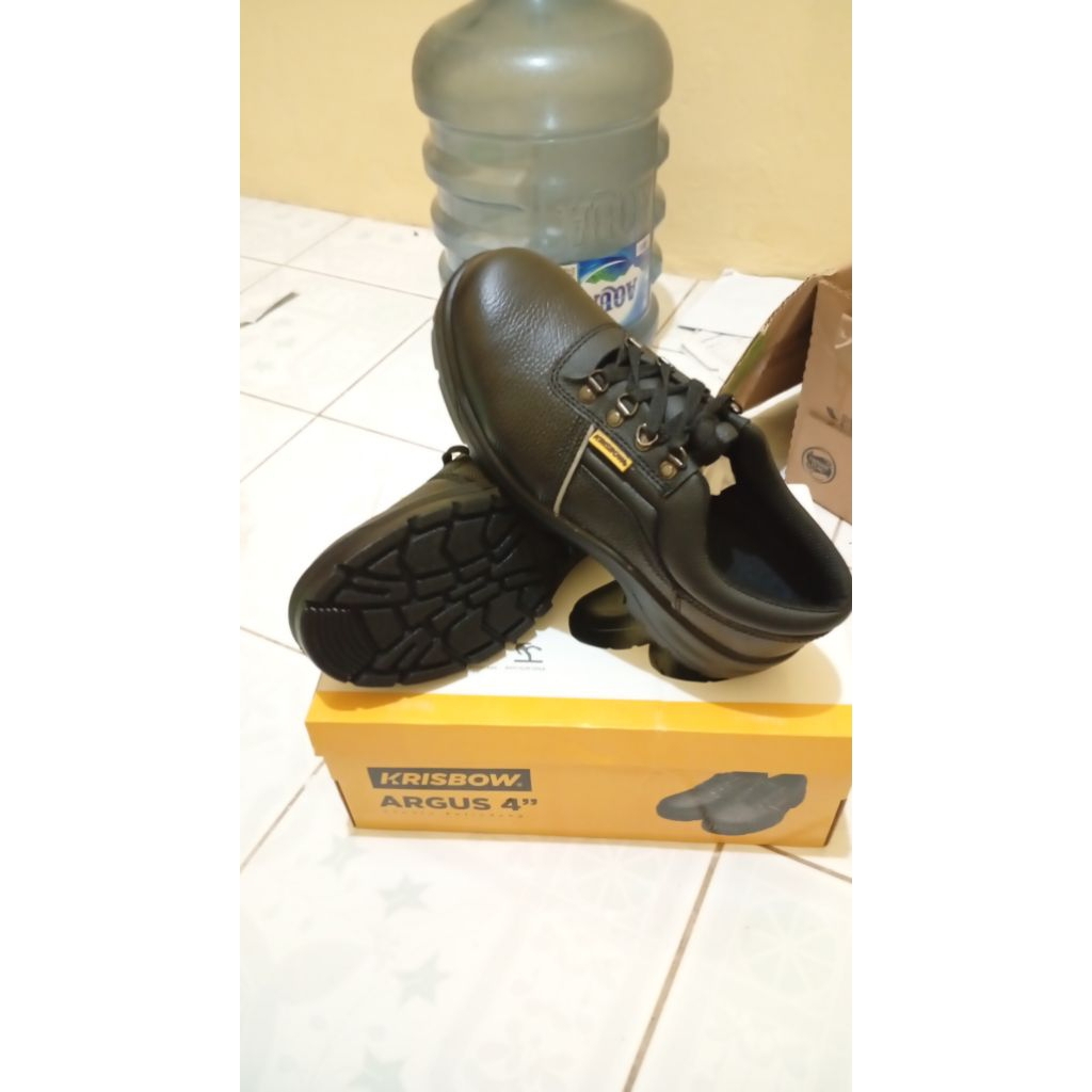 Jual ORI sepatu safety krisbow argus 43 4inc | Shopee Indonesia