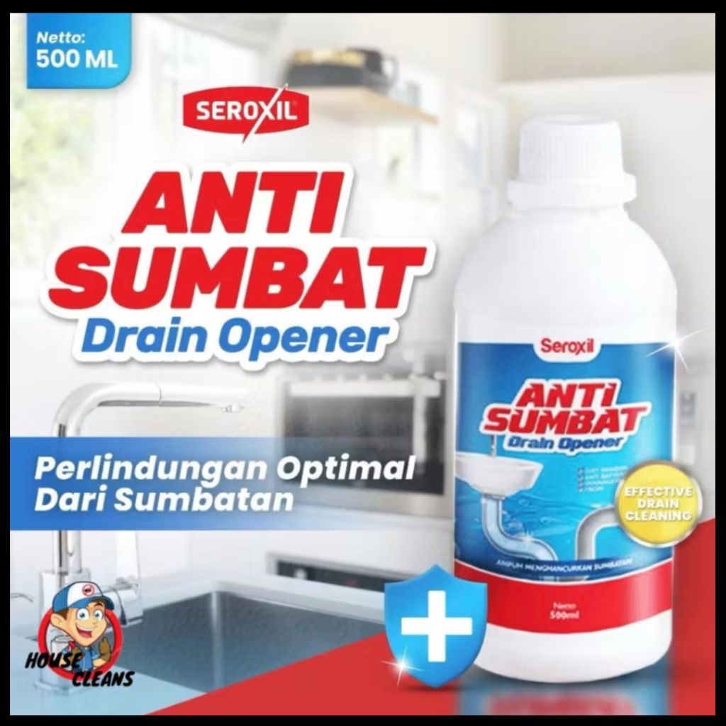 Jual Seroxil-Anti sumbat Drain opener closet pembuangan air 500ml ...