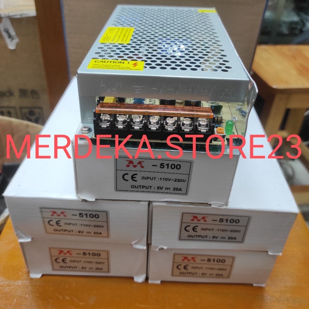 Jual NEW Power Supply 5V|20A Switching PSU 5 Volt 20 Ampere LED Quality ...