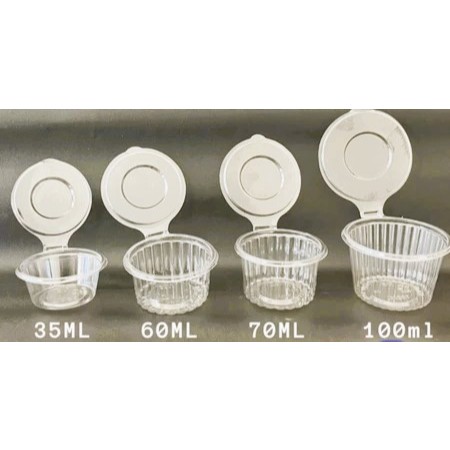 Jual SPS Sauce Cup Mika NS Tutup Sambung 25ML 35ML 60ML 70ML 90ML 100ML ...