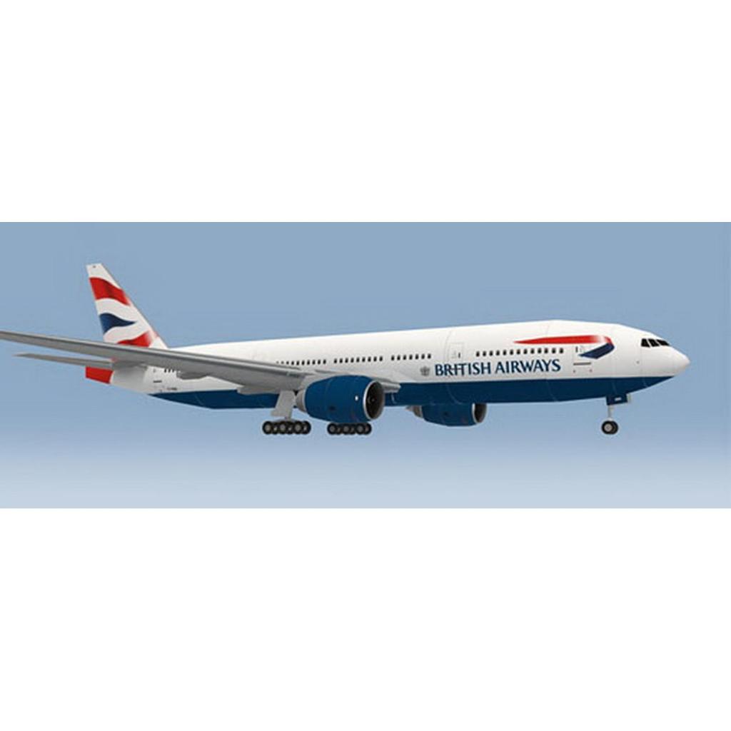 Jual Hot Wheels - Diy Miniatur Papercraft Pesawat Boeing 777-200 ...