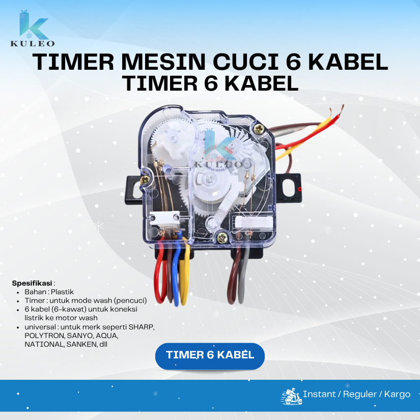 Jual Timer Mesin Cuci 6 Kabel - Timer Mesin Cuci 6 Kabel Universal ...
