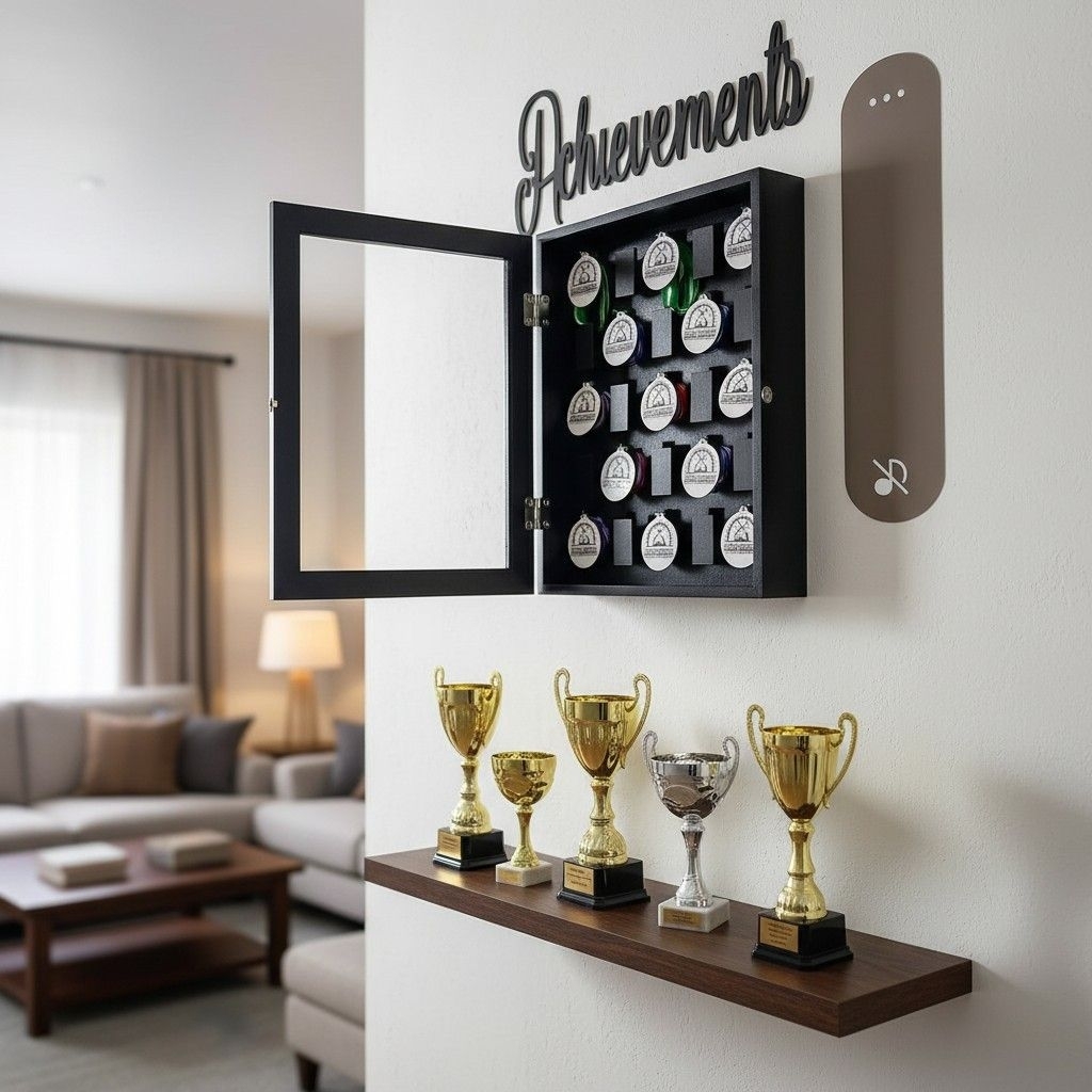 Jual tempat medali display medal frame penyimpanan medali dekorasi ...