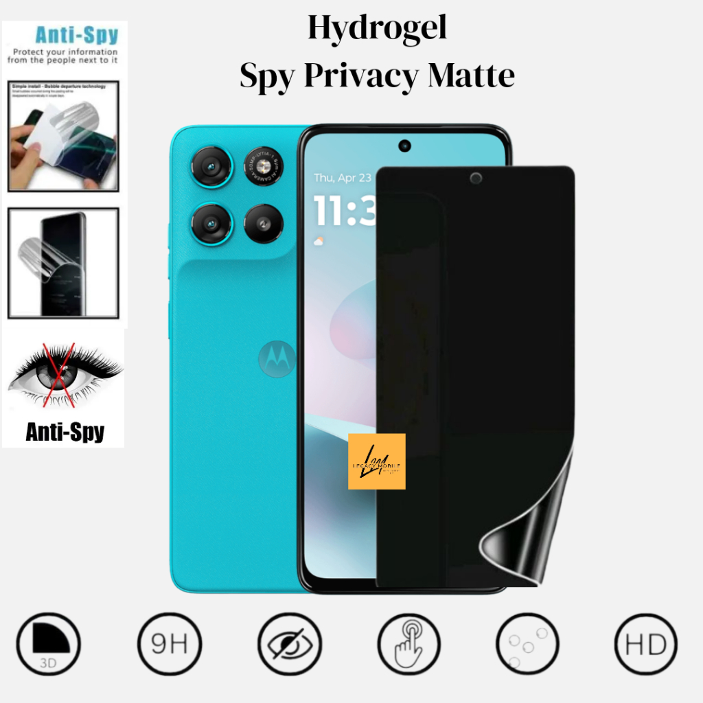 Jual Anti Gores Jelly Hydrogel Spy Matte Privacy Pelindung Layar FOR Motorola Moto G67 POWER 5G ...