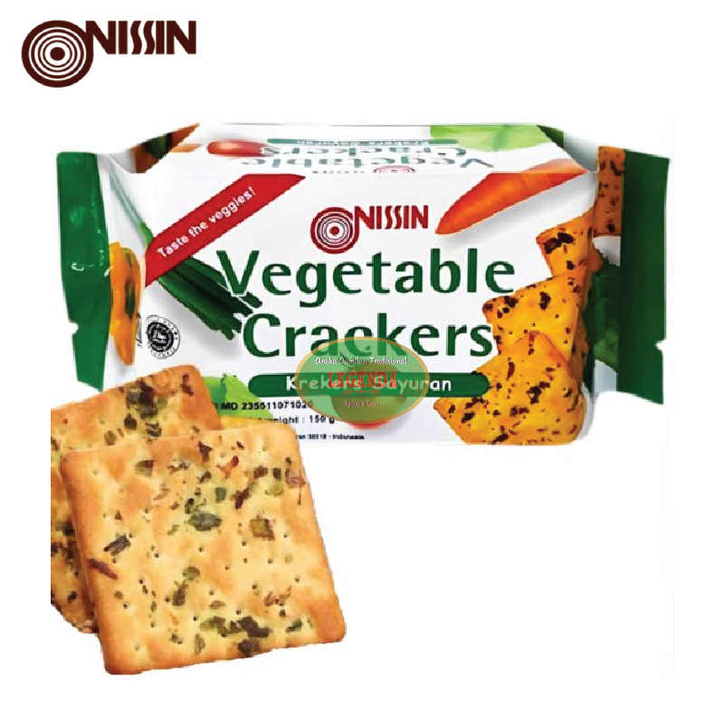 Jual Biskuit Malkist Sayur NISSIN Vegetable Crackers 150 Gr Gram Renyah ...