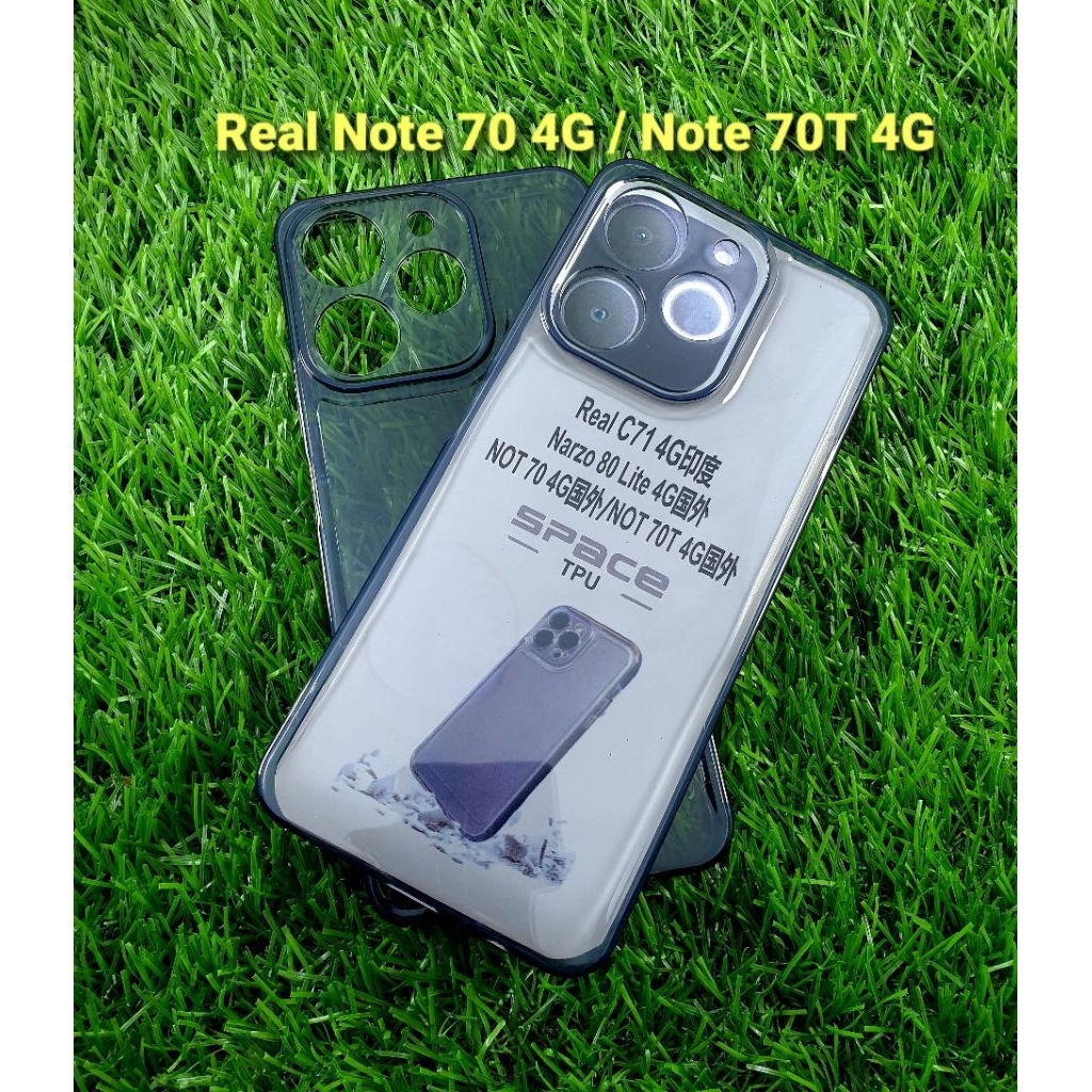 Jual GREY Silikon Soft Case Bening Space Realme Note 70 | Shopee Indonesia