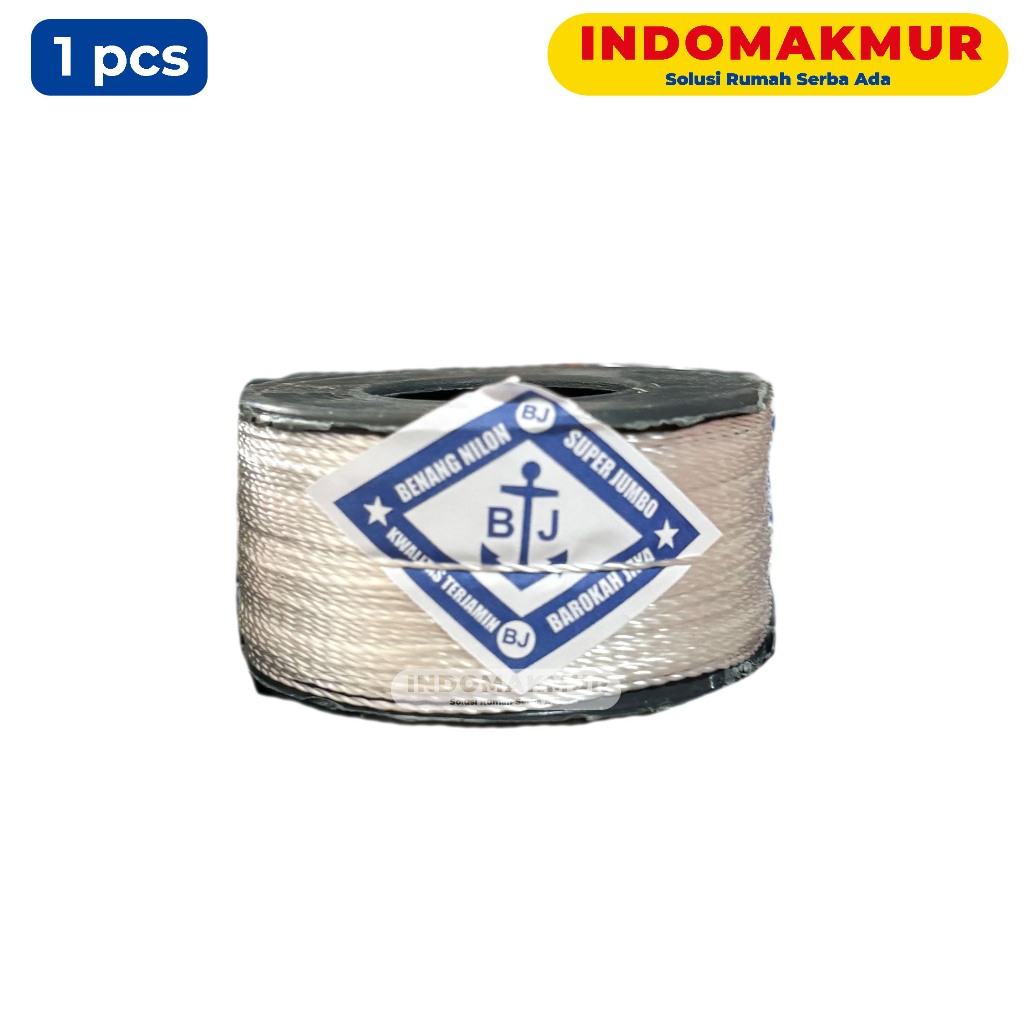 Jual INDOMAKMUR Benang Tukang Bangunan Super Jumbo Putih Nilon per Pcs ...
