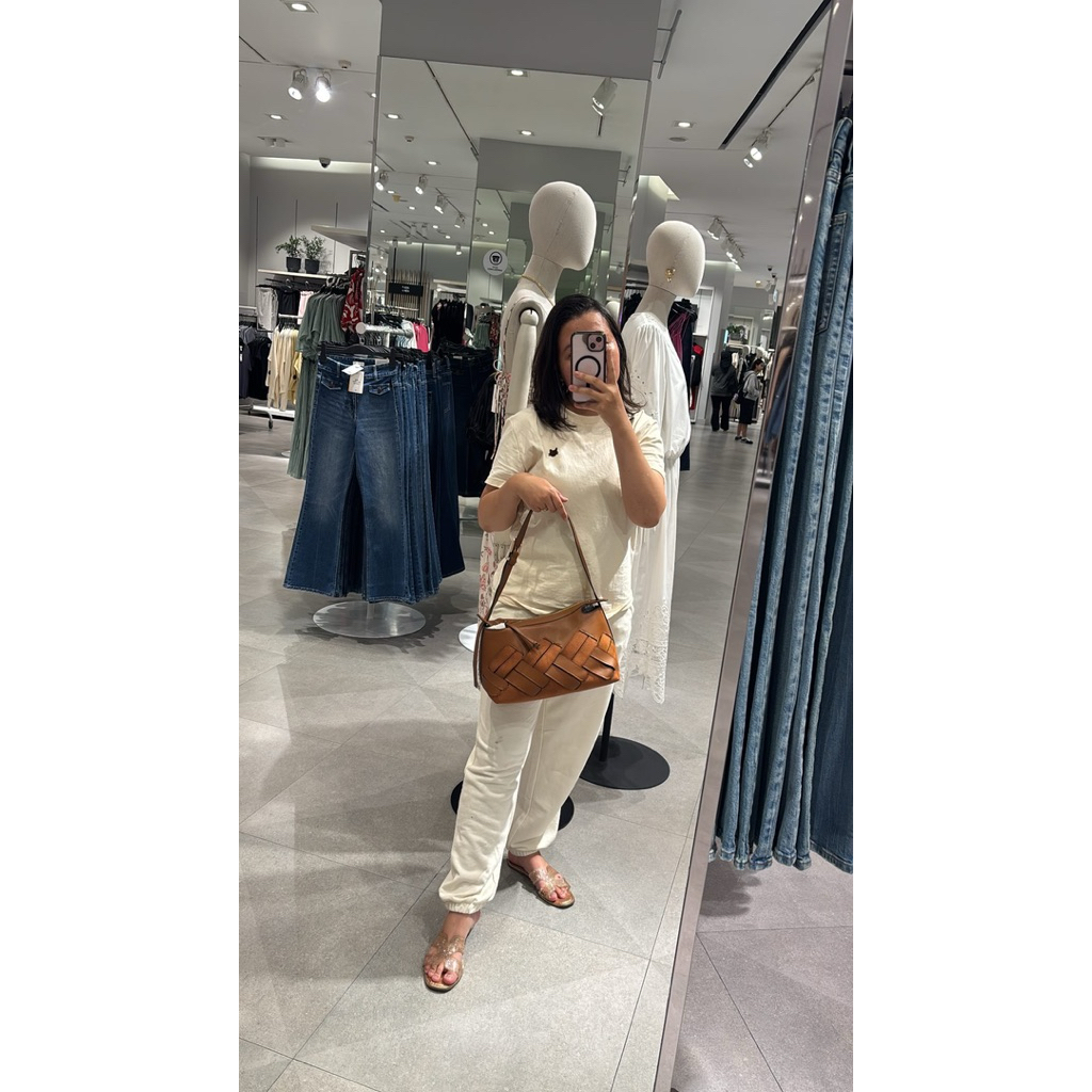 Jual tas hnm tas shoulder bag HnM tas hnm original tas brown | Shopee ...