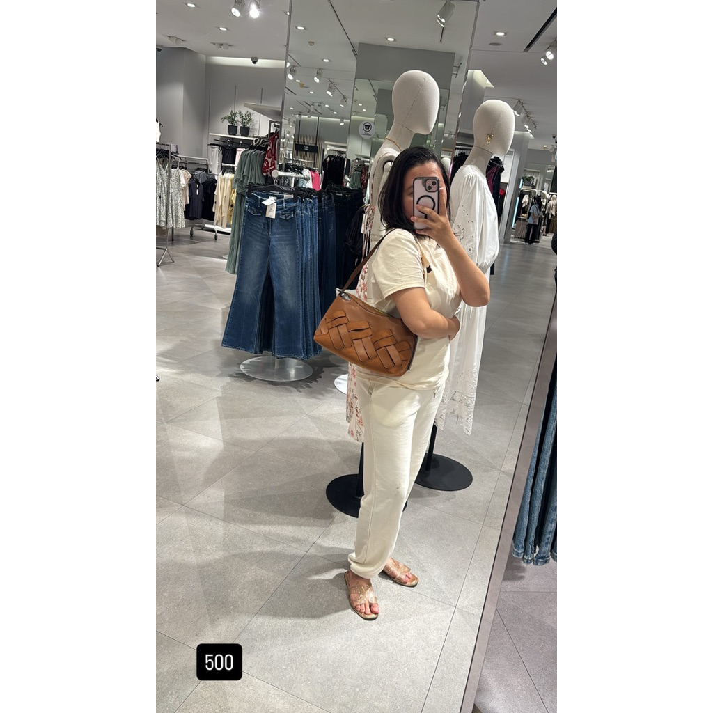 Jual tas hnm tas shoulder bag HnM tas hnm original tas brown | Shopee ...