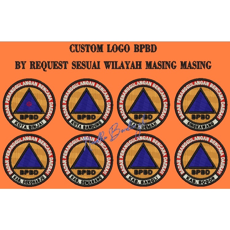 Jual BPBD/SAR/DAMKAR/EMBLEM/LOGO CUSTOM | Shopee Indonesia