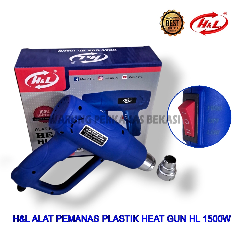 Jual H&L Hot Gun Heat gun Dryer Blower Pemanas Plastik SABLON Hotgun ...