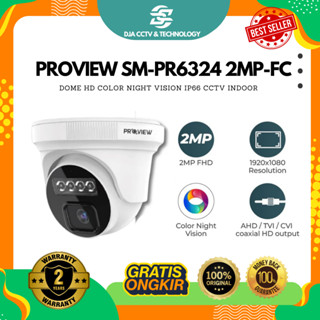 Jual PROVIEW SM-PR6324 FC 2MP Dome Color Night Vision Camera | Shopee ...