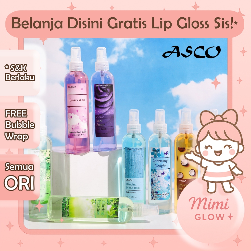 Jual ASCO BODY MIST | Body Splash 240ml Fragrance Perfume Parfum Wangi ...