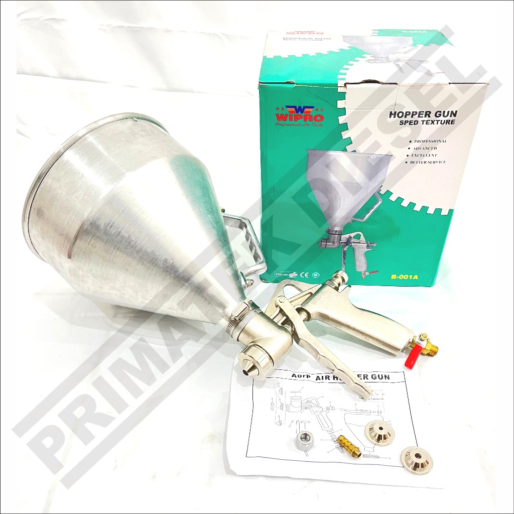 Jual (WIPRO B-001A ) Spraygun Sped Texture Hoopper WIPRO B-001A / Spray ...