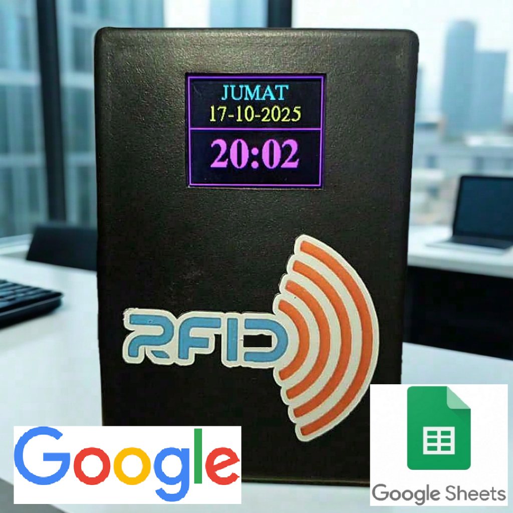 Jual Mesin Absensi Karyawan / Siswa kartu RFID IoT Google Sheet ...