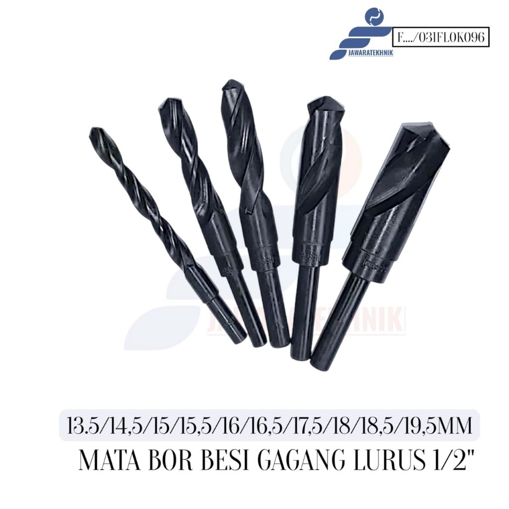Jual Mata Bor Besi Gagang Lurus 1/2" – Pilihan Ukuran 13.5 mm hingga 19 ...