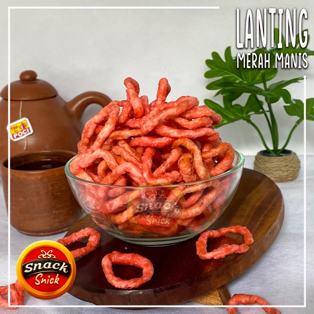 Jual Lanting Getuk Manis Lanting Merah Khas Cilacap adiraja | Shopee ...