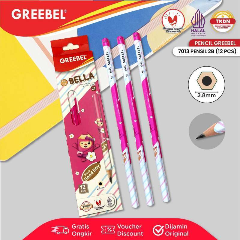 Jual PACK PENSIL GREEBEL 2B ISI 12PCS GB | Shopee Indonesia