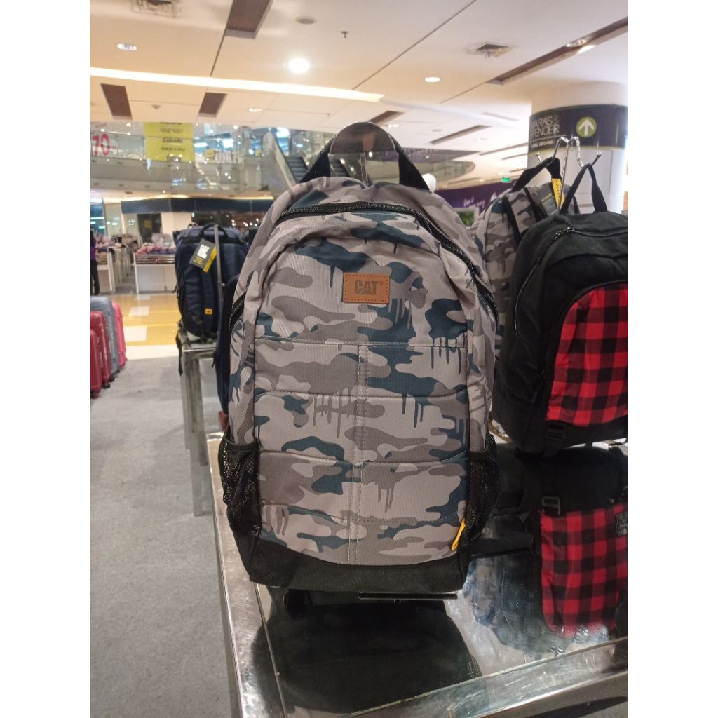 Jual CAT - CTP Benji Luggage Backpack - AOP Dripping Camo Grey & Blue ...
