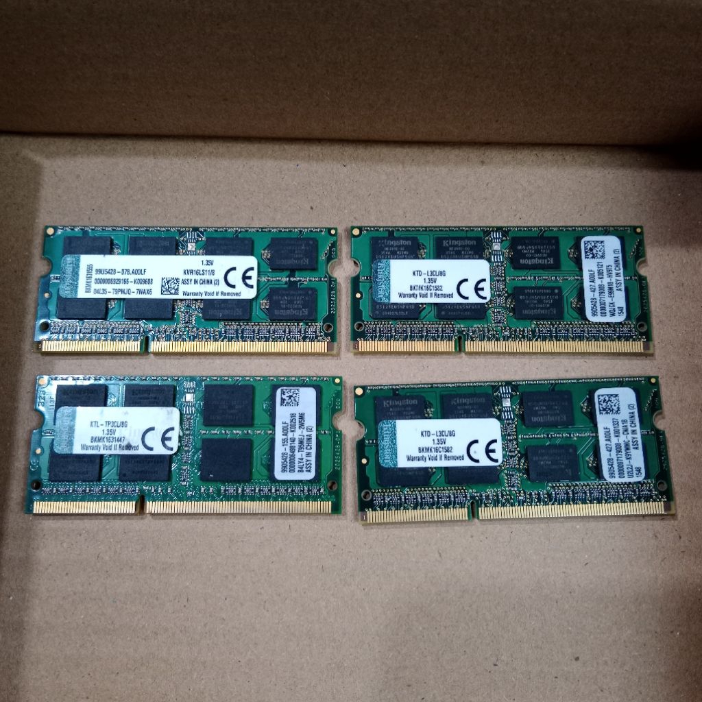 Jual sodim ddr3L kingstone 8GB pc3L-12800. low voltage 1.35v | Shopee ...